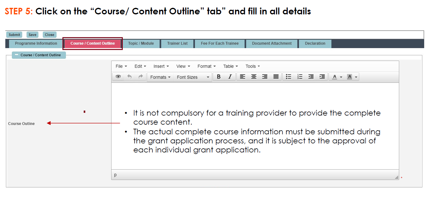 How To Register Training Programme